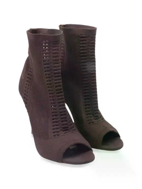 GIANVITO ROSSI Vires Stretch-knit Ankle Boots