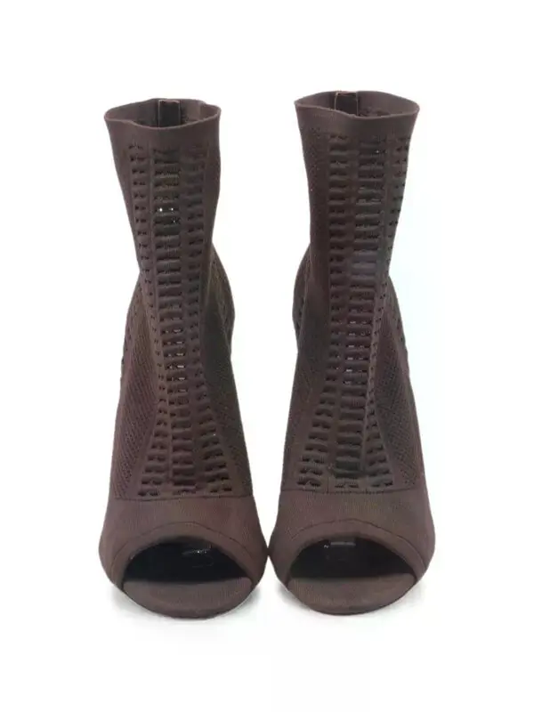 GIANVITO ROSSI Vires Stretch-knit Ankle Boots