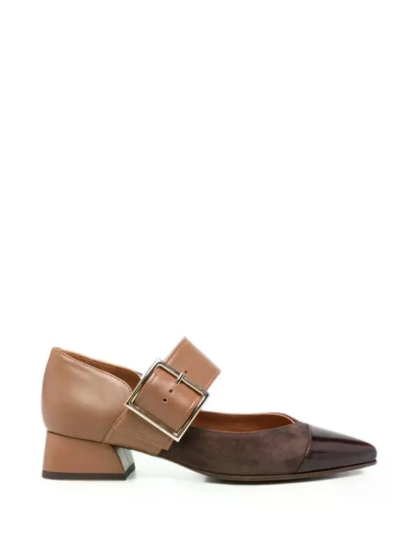 Chie Mihara Hebas Buckle-strap Pointed-toe Pumps