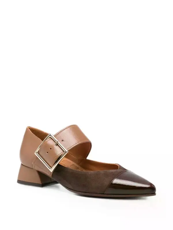 Chie Mihara Hebas Buckle-strap Pointed-toe Pumps