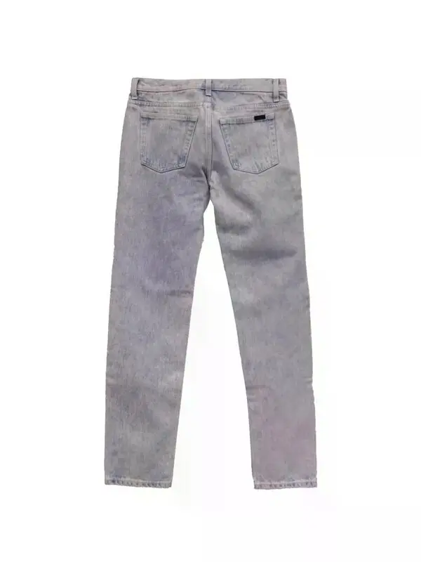 Saint Laurent Cropped Straight Leg Jeans