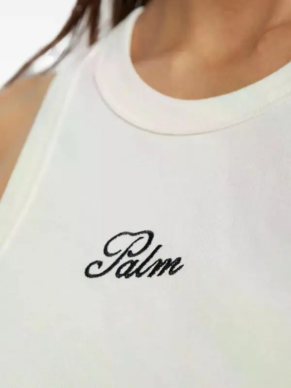 Palm Angels Embroidered-logo Tank Top