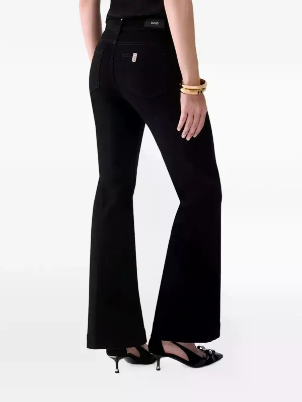 Liu Jo Flare Jeans With Jewel Buttons