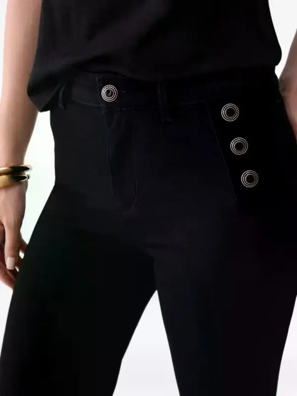 Liu Jo Flare Jeans With Jewel Buttons