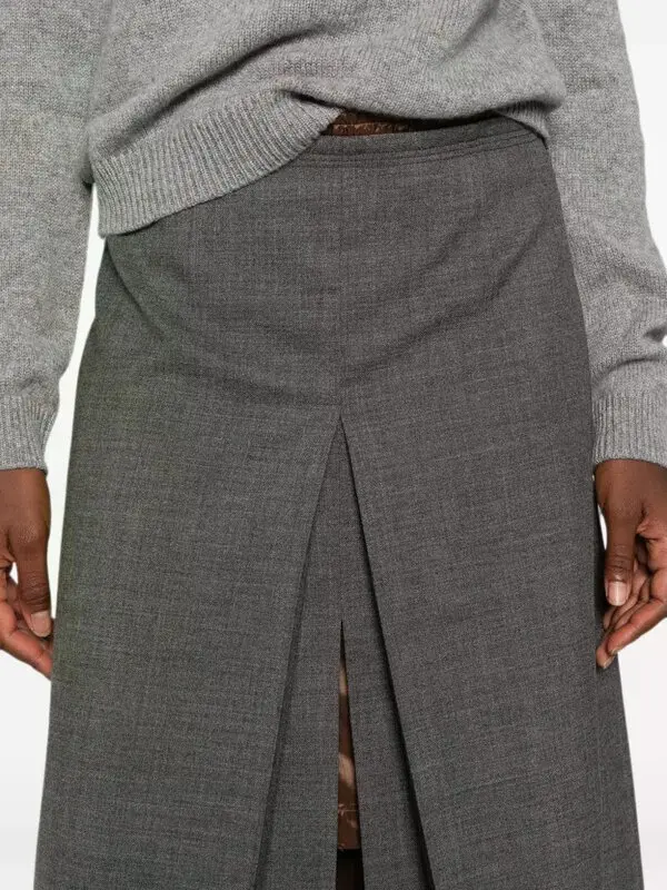 Prada Pleated Wool Skirt