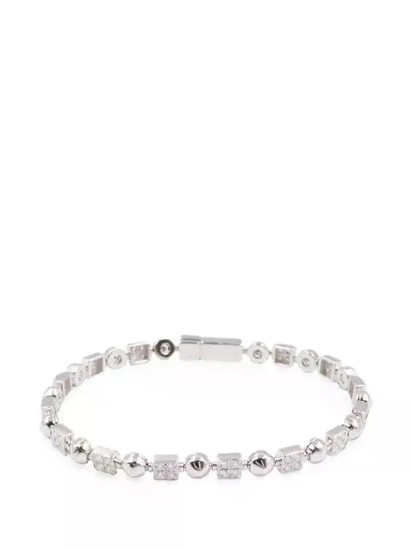 BVLGARI 2010s Lucia Diamond Bracelet - Silver