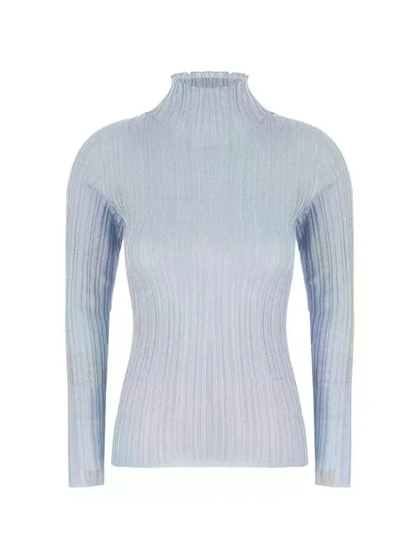 Fabiana Filippi Ribbed-knit High-neck Sweater - Blue