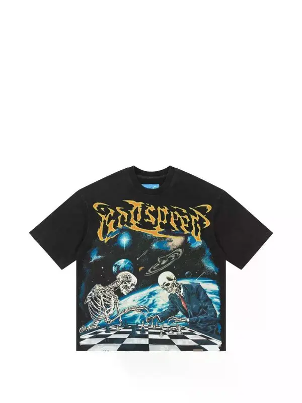 GODSPEED Checkmate Graphic-print T-shirt - Black