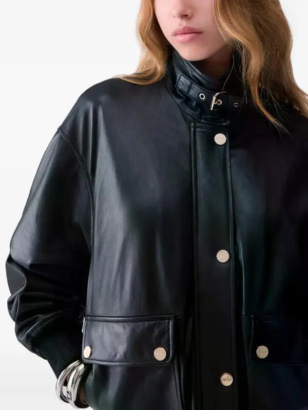 Liu Jo Oversized Leather Jacket