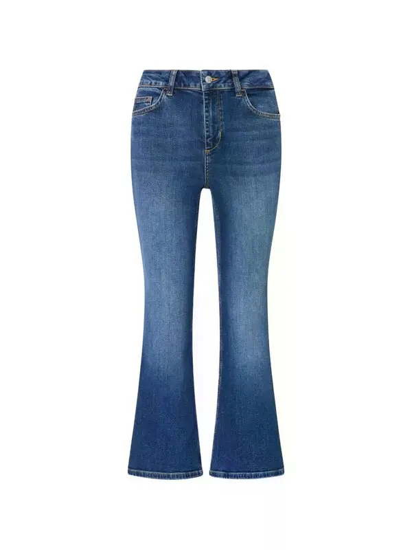 Liu Jo Bootcut Jeans With Rhinestones - Blue