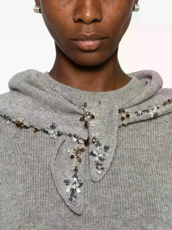 Prada Crystal-embellished Cashmere Sweater