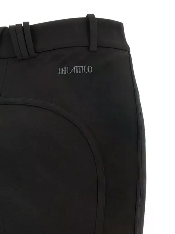 Attico Embroidered Logo Mini Skirt
