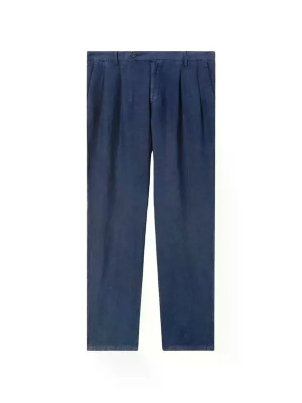 MC2 SAINT BARTH Havier Pleated Tailored Trousers - Blue