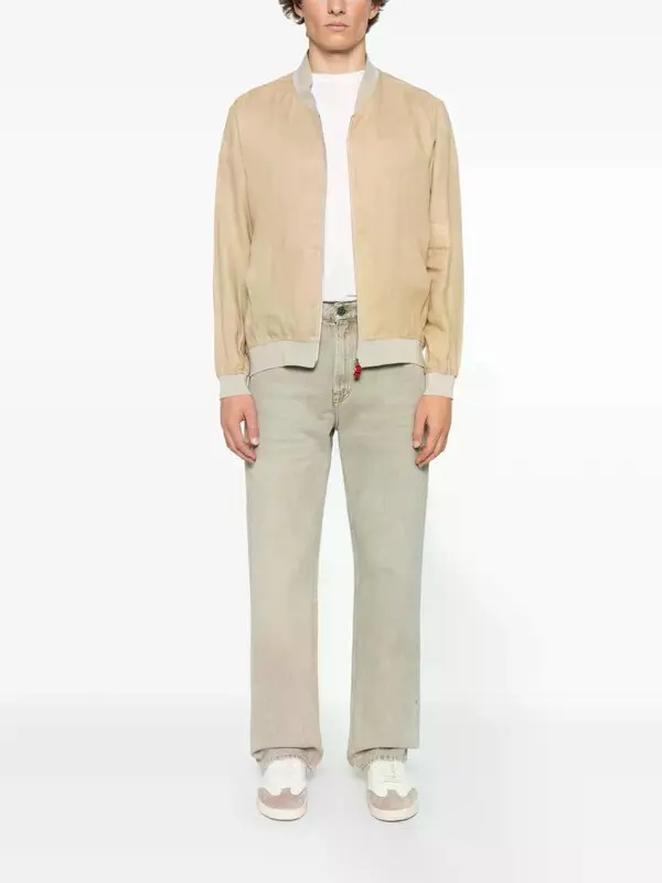 Kiton Linen Bomber Jacket