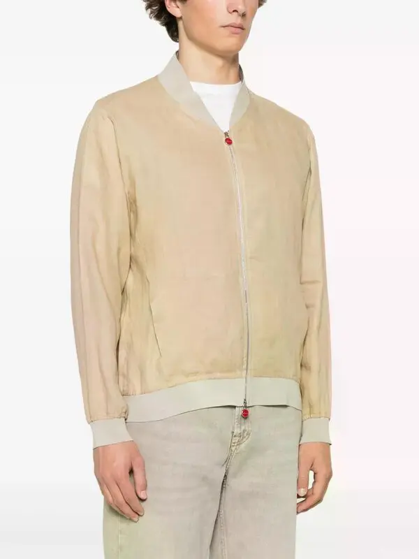 Kiton Linen Bomber Jacket