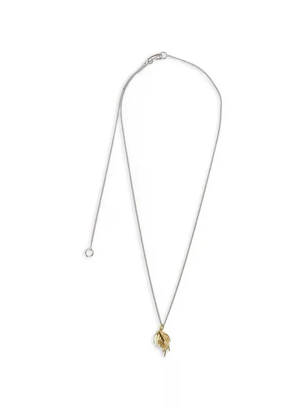 JIL SANDER Leaf-pendant Necklace - Silver