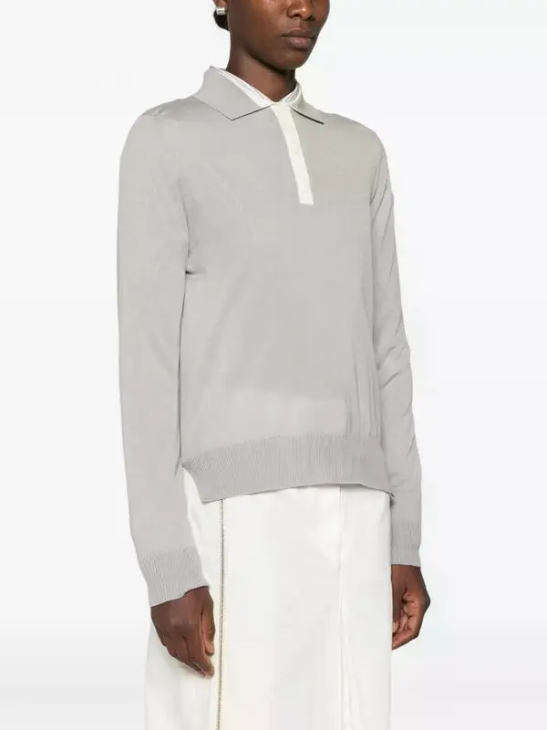 Moncler Long-sleeve Polo Top
