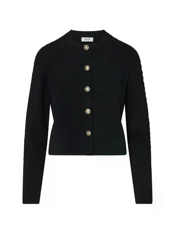Liu Jo Cardigan With Braided Details - Black