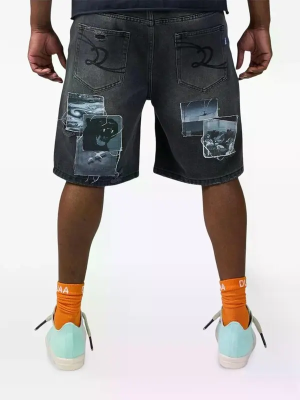 DUAA Patch-detail Drawstring-waist Shorts