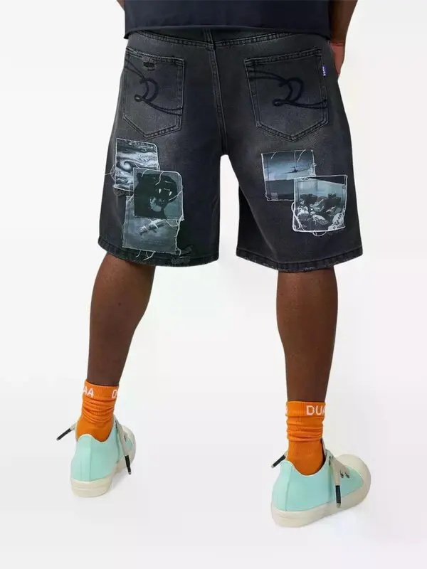 DUAA Patch-detail Drawstring-waist Shorts