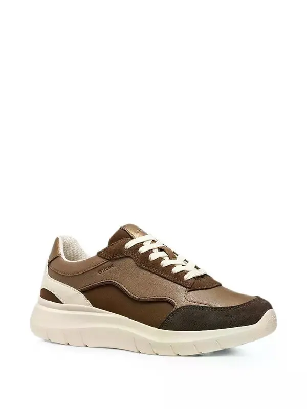 Geox Panelled Leather Sneakers