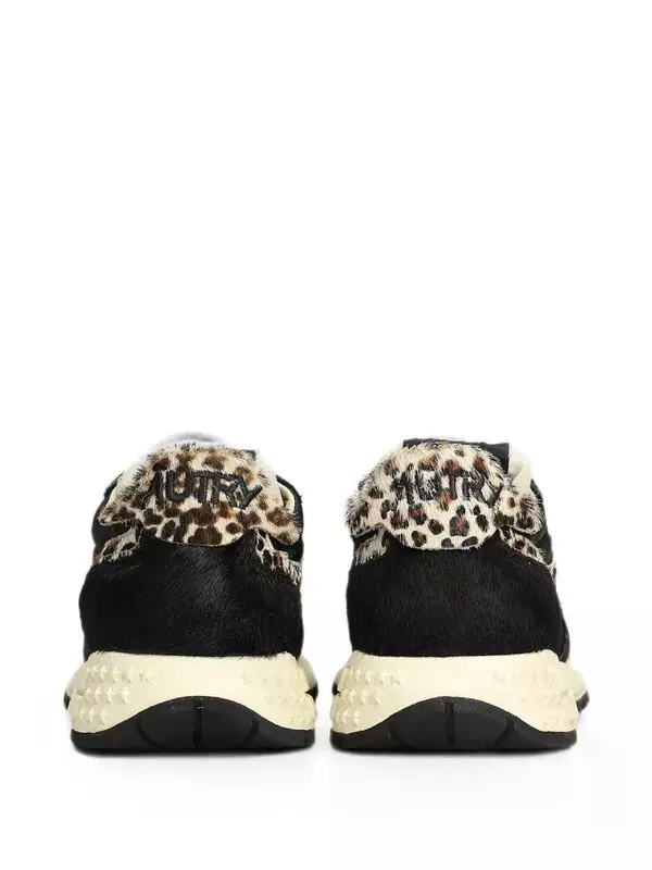 AUTRY Reelwind Low Leopard-print Panelled Sneakers