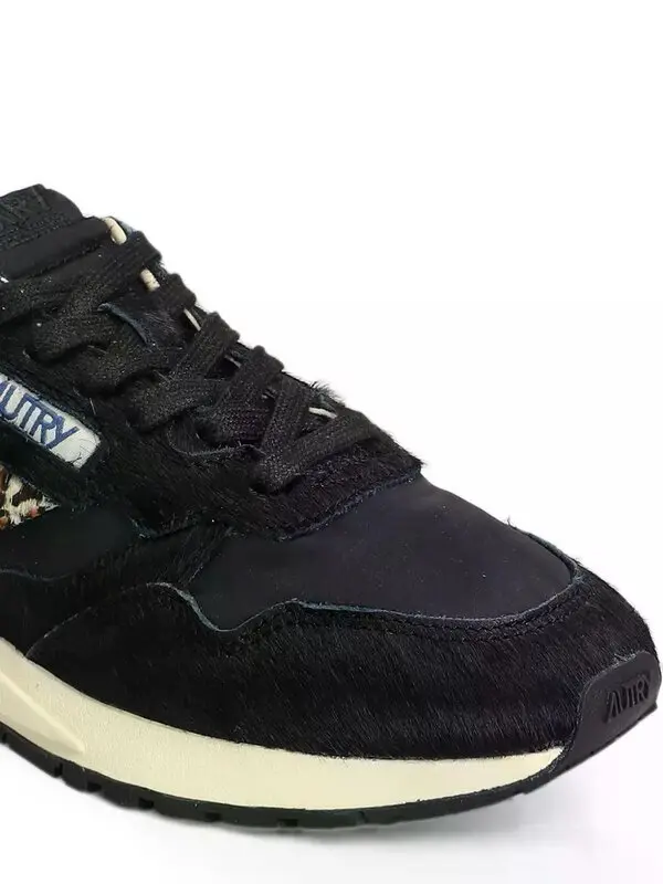 AUTRY Reelwind Low Leopard-print Panelled Sneakers