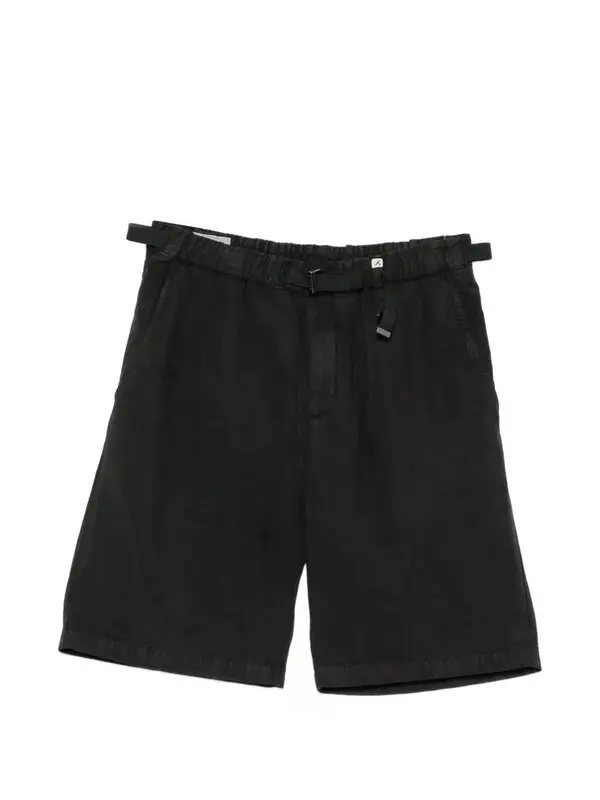 MYTHS Belted Straight-leg Shorts - Black
