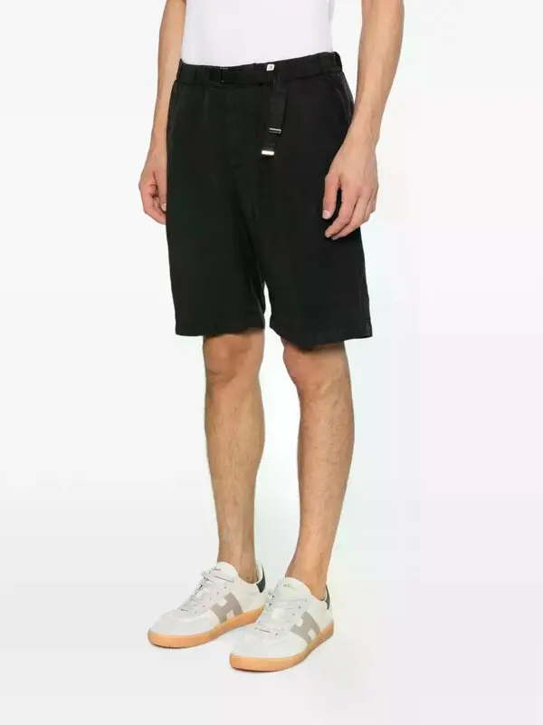 MYTHS Belted Straight-leg Shorts