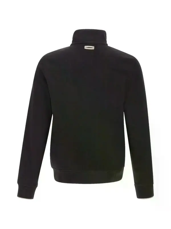 BLAUER. Logo-patch Zip-up Sweater