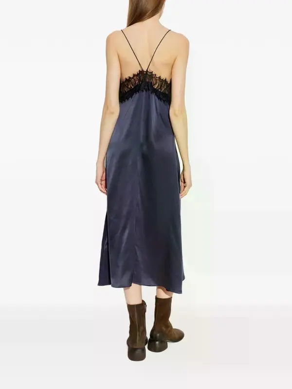 IRO PARIS Bailar Lace-trim Midi Dress