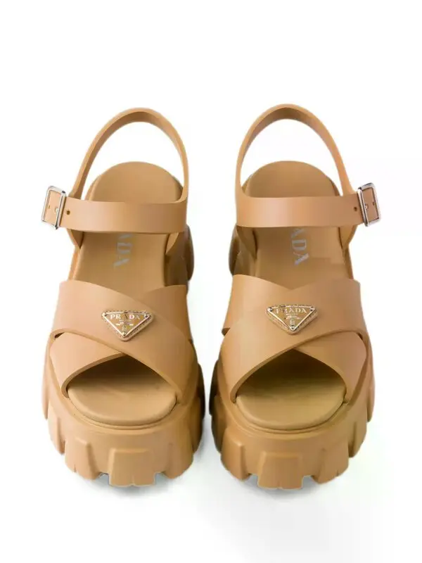 Prada Monolith Rubber Sandals