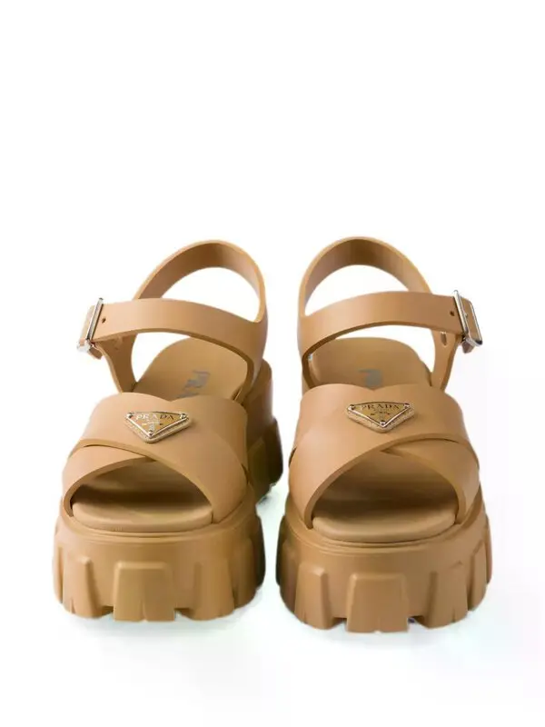 Prada Monolith Rubber Sandals