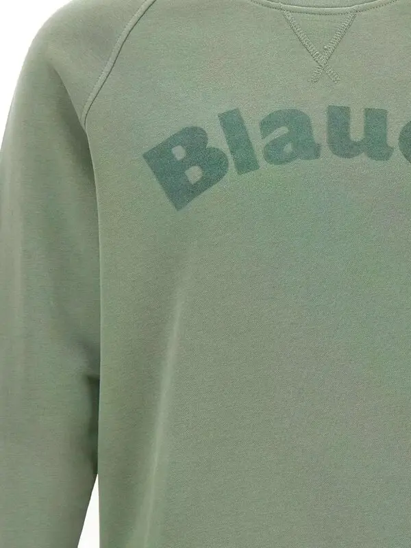 BLAUER. Logo Print Raglan Sleeve Sweater