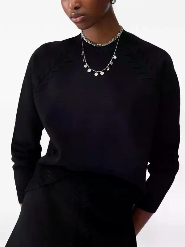 Liu Jo Boxy Sweater With Braided Details