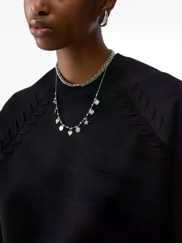 Liu Jo Boxy Sweater With Braided Details