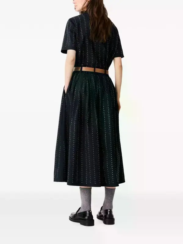 Maje Embellished A-line Midi Skirt