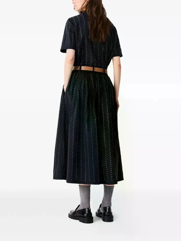 Maje Embellished A-line Midi Skirt