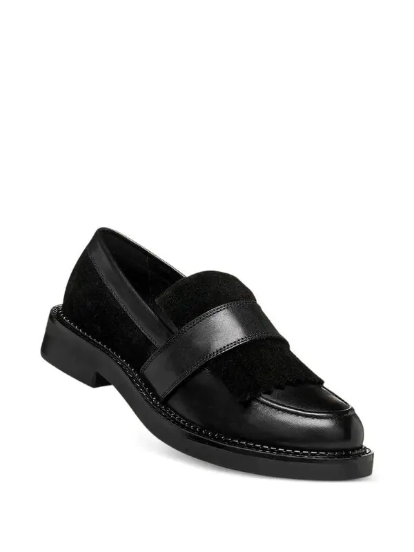 Geox Fringed Panelled Loafers