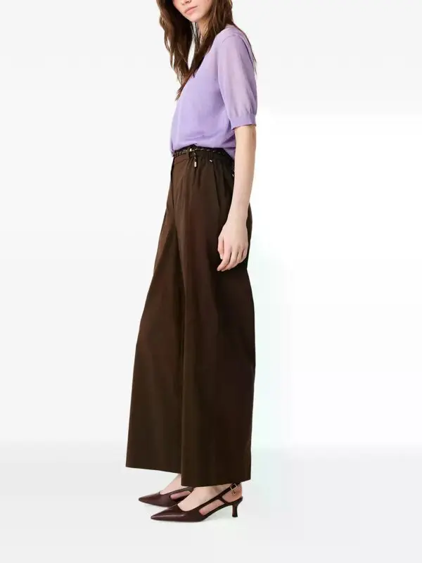 Maje Belted Wide Trousers