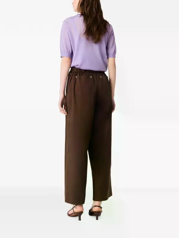 Maje Belted Wide Trousers