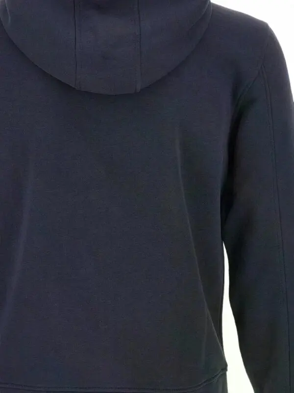 BLAUER. Logo-patch Zip-up Hoodie
