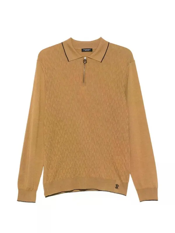 Stefano Ricci Quarter-zip Polo Shirt - Neutrals
