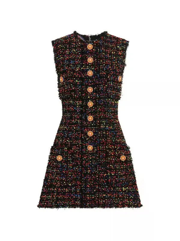 Dolce & Gabbana Tweed Dress - Black
