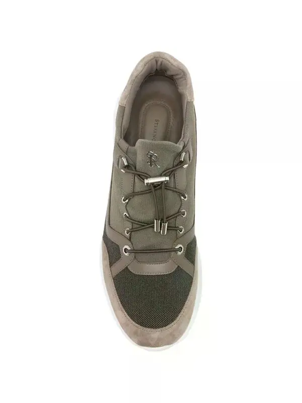 Stefano Ricci Suede-panelled Drawstring-fastening Sneakers