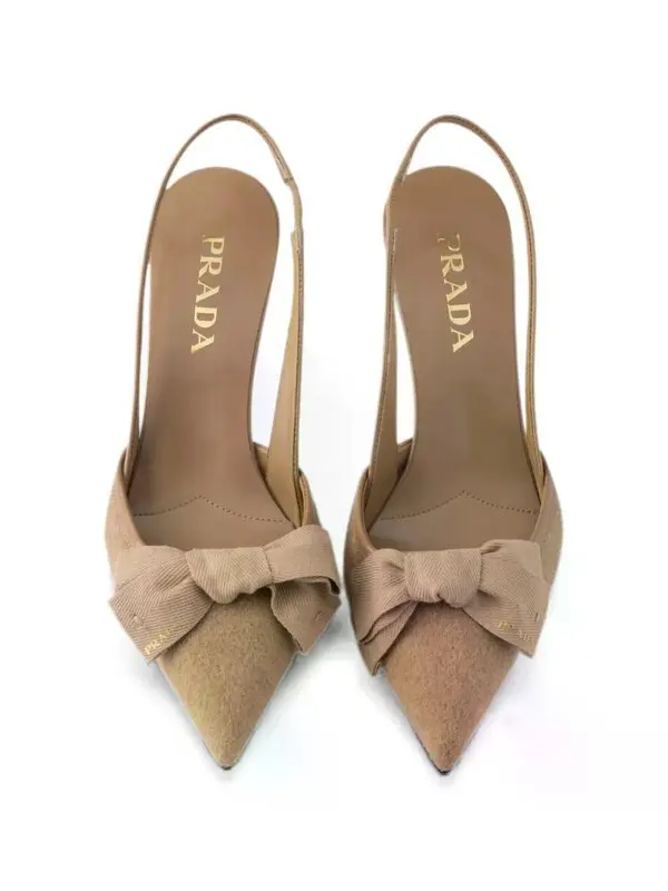 Prada Fabric Slingback Pumps