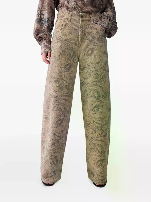 Liu Jo Boyfriend Trousers With Glitter Print