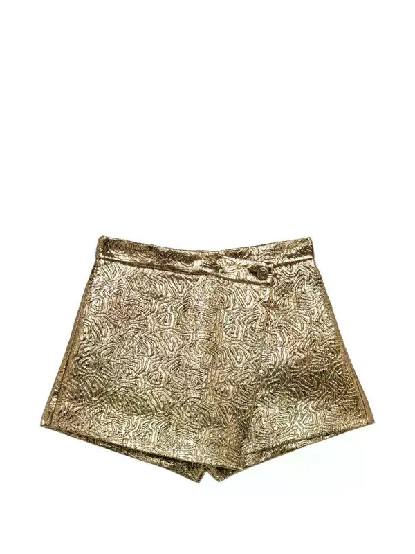 MSGM Brocade-effect Wrap Shorts