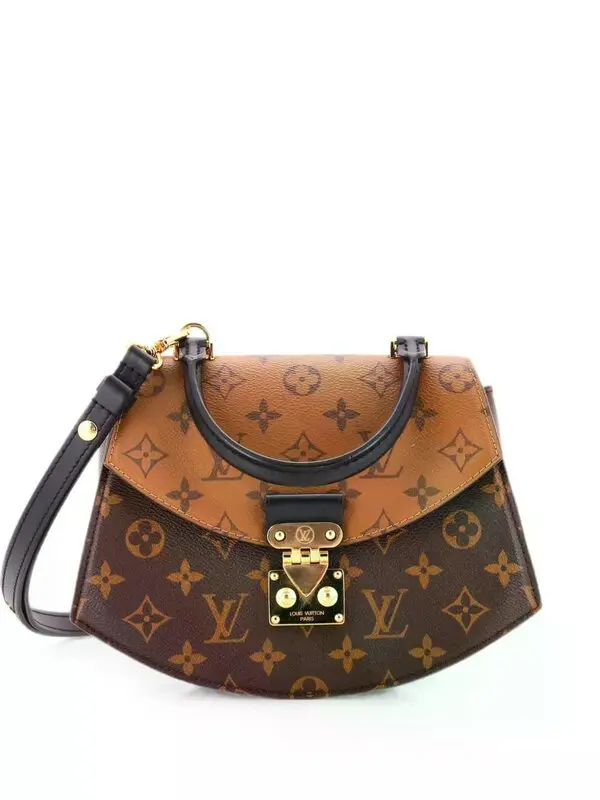 LOUIS VUITTON Tilsitt Top Handle Bag Reverse Monogram Canvas Crossbody Bag - Brown