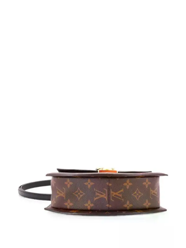 LOUIS VUITTON Tilsitt Top Handle Bag Reverse Monogram Canvas Crossbody Bag - Brown